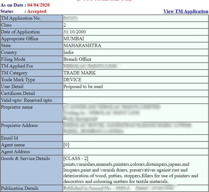 Trademark Application Status, How to Check TM Application Status