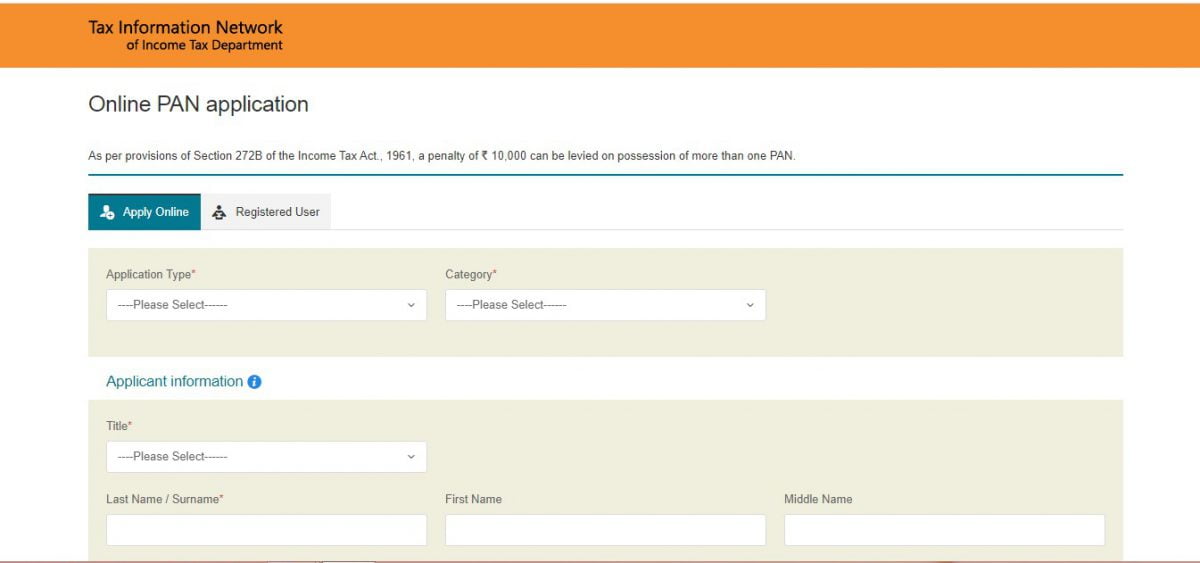 How to Apply for PAN card online | File PAN application